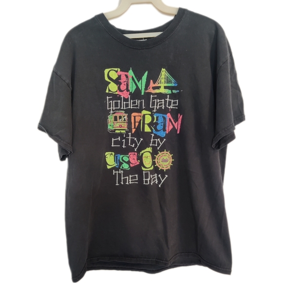 American Vintage | Shirts | San Francisco City By The Bay Retro Tshirt ...